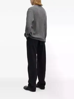 ANOTHER ASPECT Ribbed V-neck Sweater