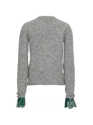 Valentino Garavani Sweater With Lace Cuffs