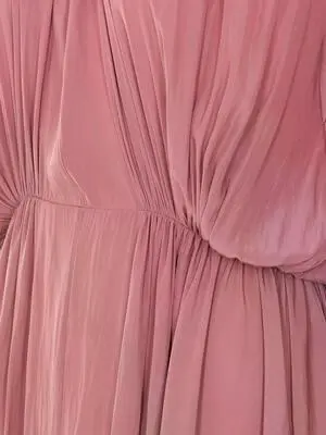 LANVIN Tie-detail Pleated Maxi Dress