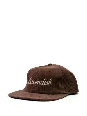 CAVENDISH Corduroy Logo Cap - Brown