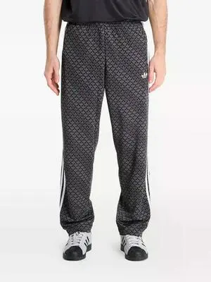 Adidas Firebird Logo-pattern Trousers - Black