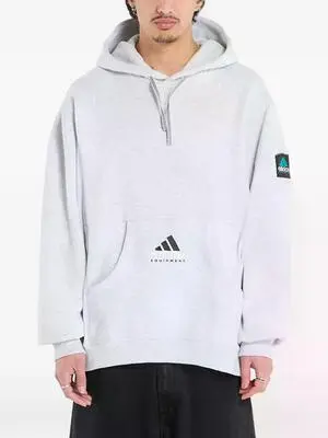 Adidas Logo-embroidery Hoodie - Grey
