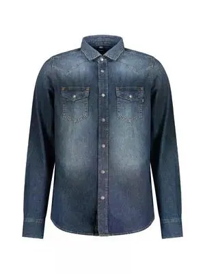 DIESEL Denim Long-sleeve Shirt - Blue