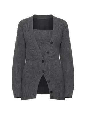 Alexander Wang Button Square-neck Cardigan