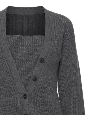 Alexander Wang Button Square-neck Cardigan
