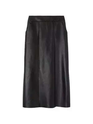 Ermanno Scervino Leather Midi Skirt