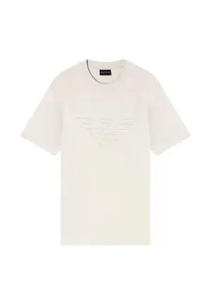 Emporio Armani Embossed-logo Round-neck T-shirt