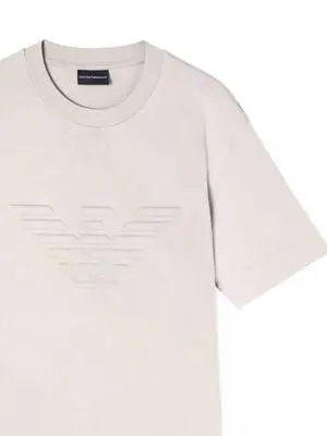Emporio Armani Embossed-logo Round-neck T-shirt
