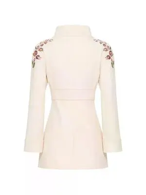 Valentino Garavani Embroidered Denim Jacket - Neutrals