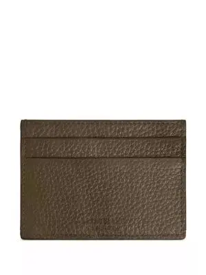 Montblanc Dove Grey Leather Card Holder - Brown