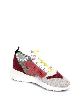 TOD'S Perforated Detail Sneakers - Red