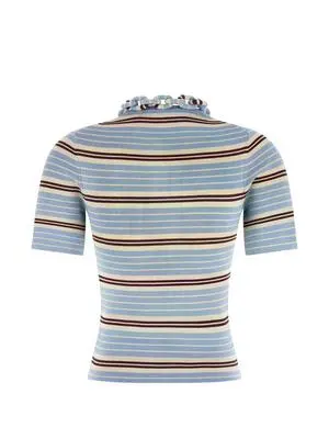 Rabanne Striped Knitwear With Chain Detail
