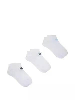 Emporio Armani Logo Ankle Socks - White