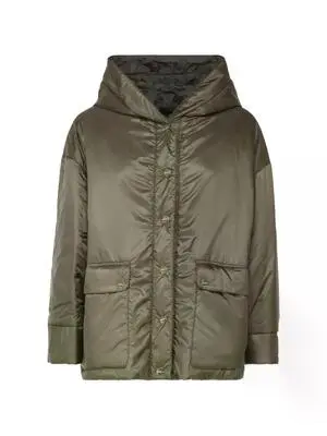 Max Mara Hooded Button-fastening Jacket