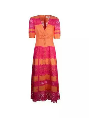 Saloni Lea Lace Maxi Dress