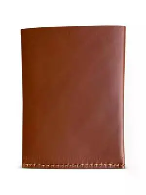 FORTELA Stitched Trim Leather Wallet - Brown