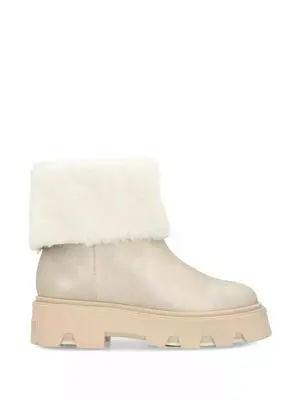 Moncler Aurea Shearling Boots - Neutrals