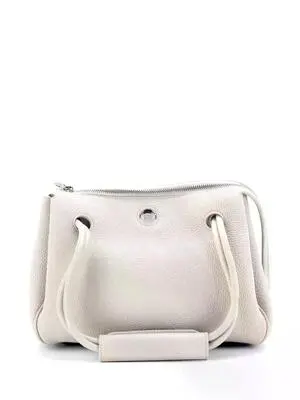 Loewe Madrid Leather Small Shoulder Bag - White