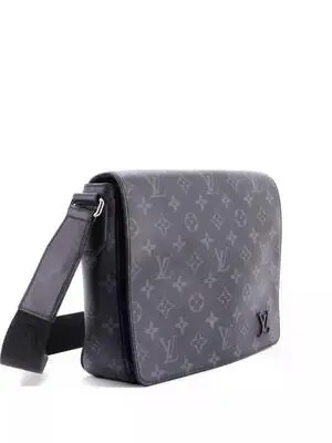 LOUIS VUITTON District Messenger Bag Monogram Eclipse Canvas Pm