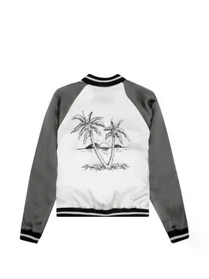 Palm Angels Palm Tree Embroidered Jacket - White