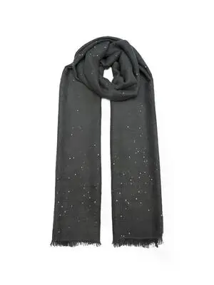 Brunello Cucinelli Sequin-embellished Scarf - Grey