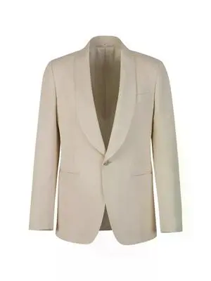 LARDINI Buttoned Single-breasted Blazer - Neutrals