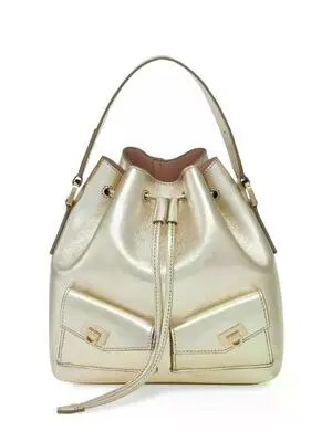 FERRAGAMO Multipocket Bucket Bag - Gold