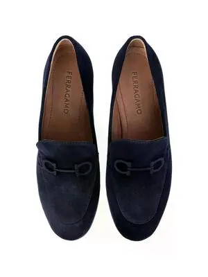 FERRAGAMO Gancini Loafers - Blue