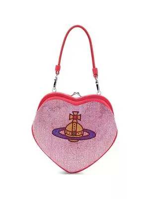VIVIENNE WESTWOOD Belle Heart-frame Hotfix Tote Bag - Red