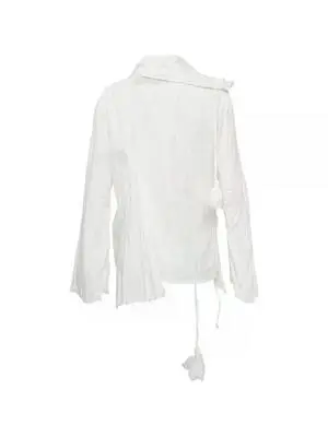 OPEN YY Unbalanced Ruffled Blouse
