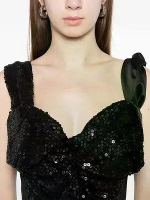 VIVIENNE WESTWOOD Knot Sequin-embellished Corset Top