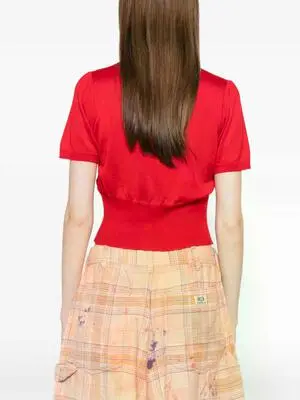 VIVIENNE WESTWOOD Pamela Ruched Cardigan - Red