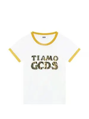 Gcds Logo-detail T-shirt - White
