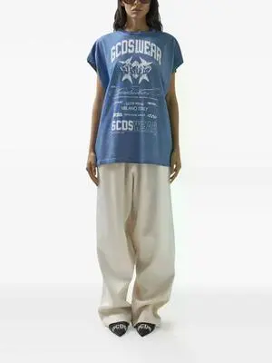 Gcds Printed Sleeveless T-shirt
