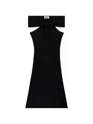 Gcds Cut-out Maxi Dress - Black