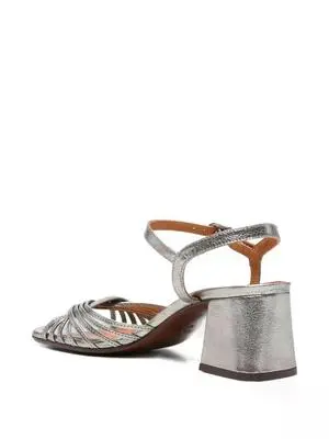 Chie Mihara Leske Block-heel Sandals - Silver
