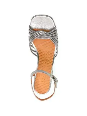 Chie Mihara Leske Block-heel Sandals - Silver
