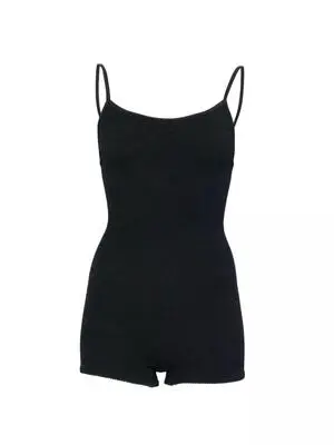 Hunza G Pamela Romper Spaghetti Strap Swimsuit