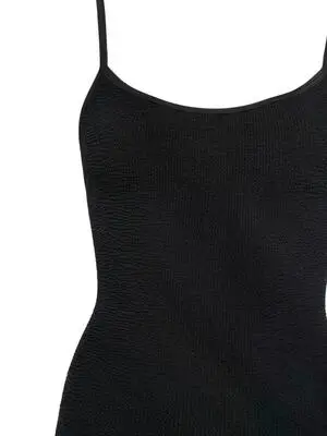 Hunza G Pamela Romper Spaghetti Strap Swimsuit