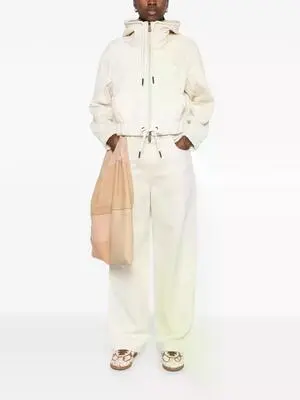 Moncler Zip-up Hoodie - Neutrals