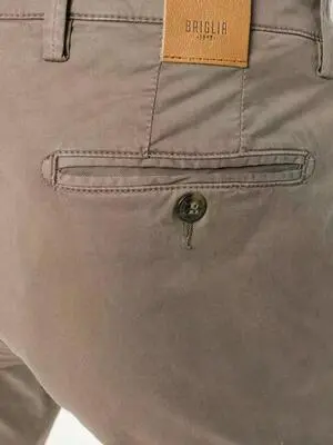 BRIGLIA 1949 Slim Chino Trousers - Brown