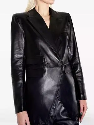 AME.M Double-breasted Leather Jacket