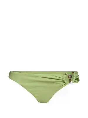Christopher Esber Ruched-detail Bikini Bottom - Green