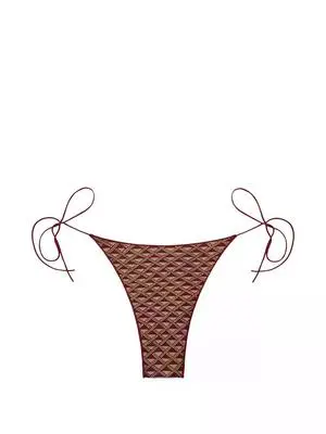 TROPIC OF C Geometric-pattern Bikini Bottom - Red