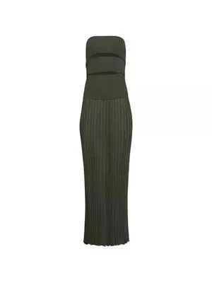 Christopher Esber Strapless Ribbed Dress