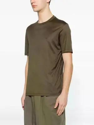 Emporio Armani Travel Essential Lyocell-blend Jersey T-shirt - Green