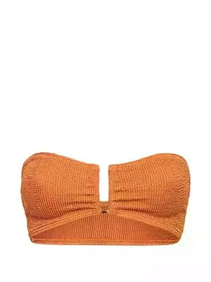 Bond Eye Cut-out Bikini Top - Orange