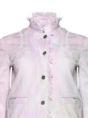 Emilio Pucci Frayed-trim Printed Jacket