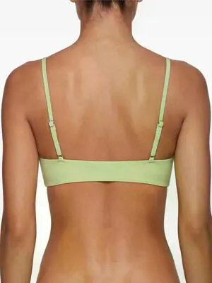 Christopher Esber Ruched Bikini Top - Green
