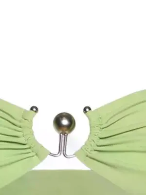 Christopher Esber Ruched Bikini Top - Green